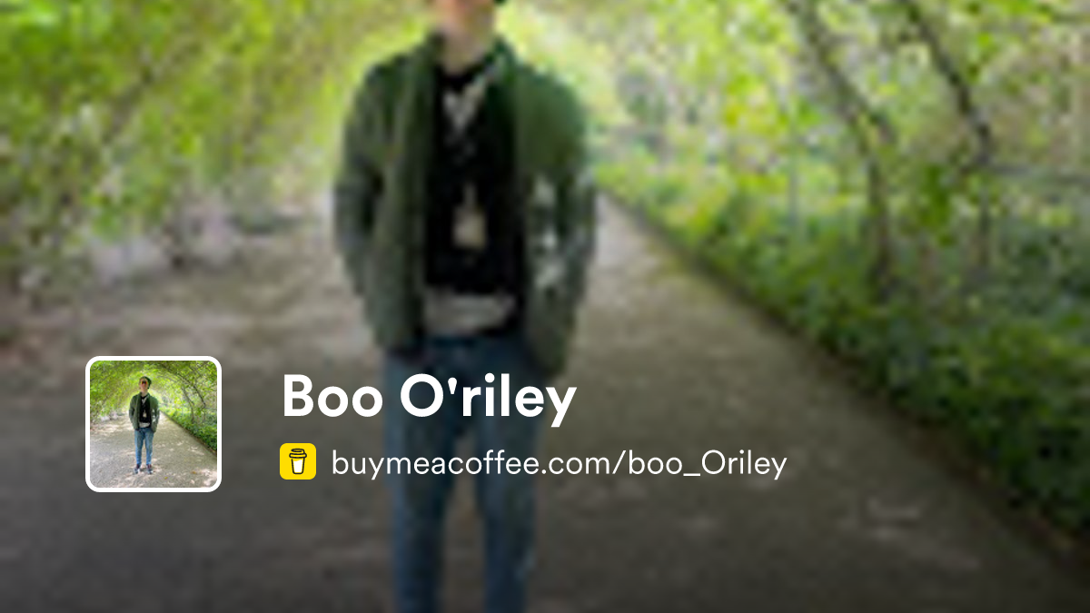 Boo O'riley - Buymeacoffee