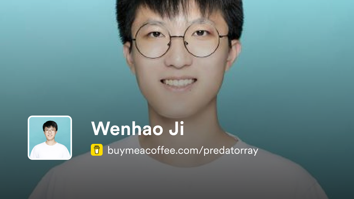 Wenhao Ji - Buymeacoffee