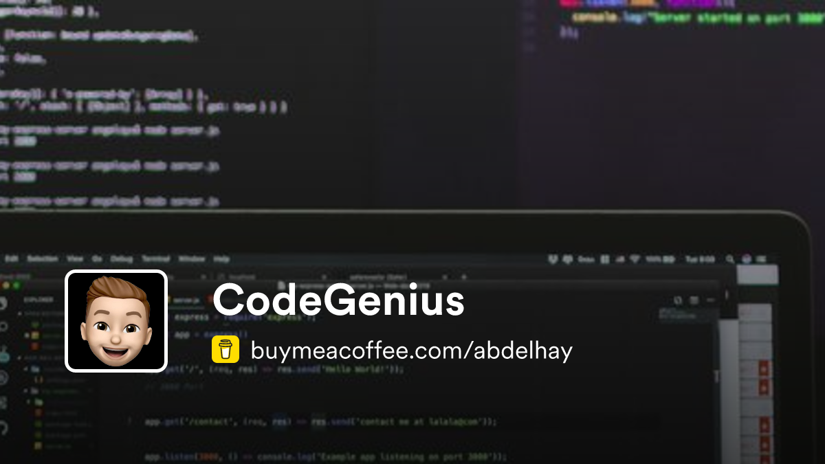 CodeGenius - Buymeacoffee