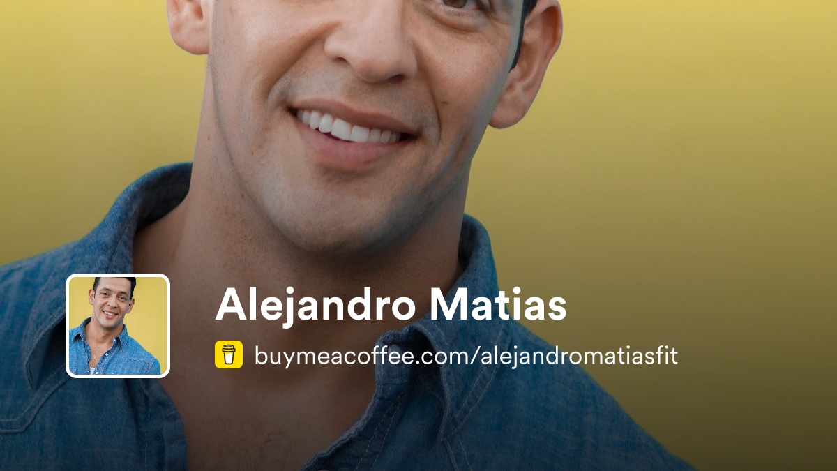 Alejandro Matias - Buymeacoffee