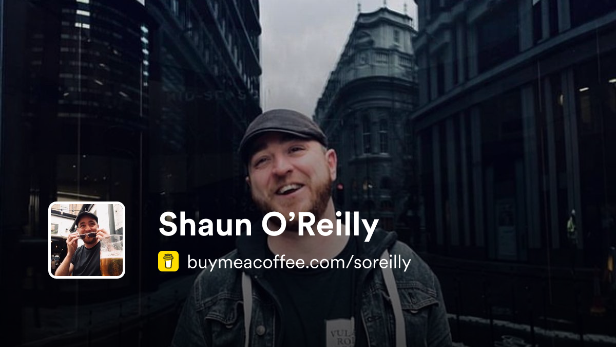 Shaun O’Reilly is Music, Books & Gigs - Buymeacoffee