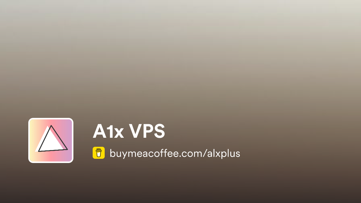 A1x VPS - Buymeacoffee