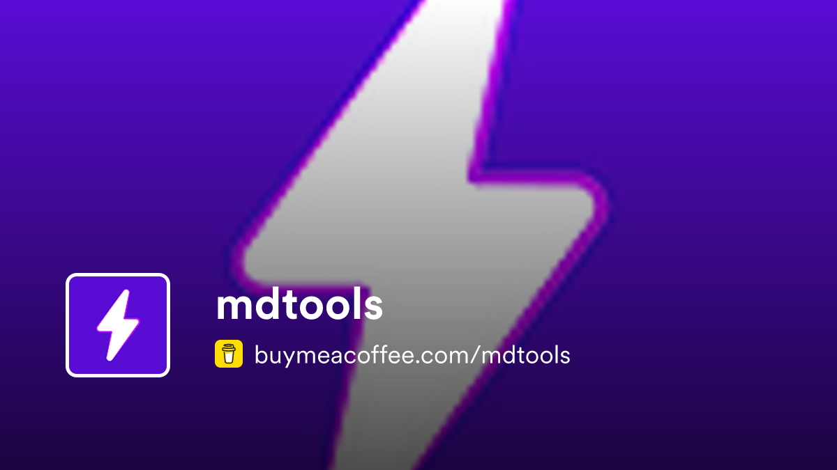 mdtools is Create Tools to Help You Work Smarter and Faster 🚀 ...
