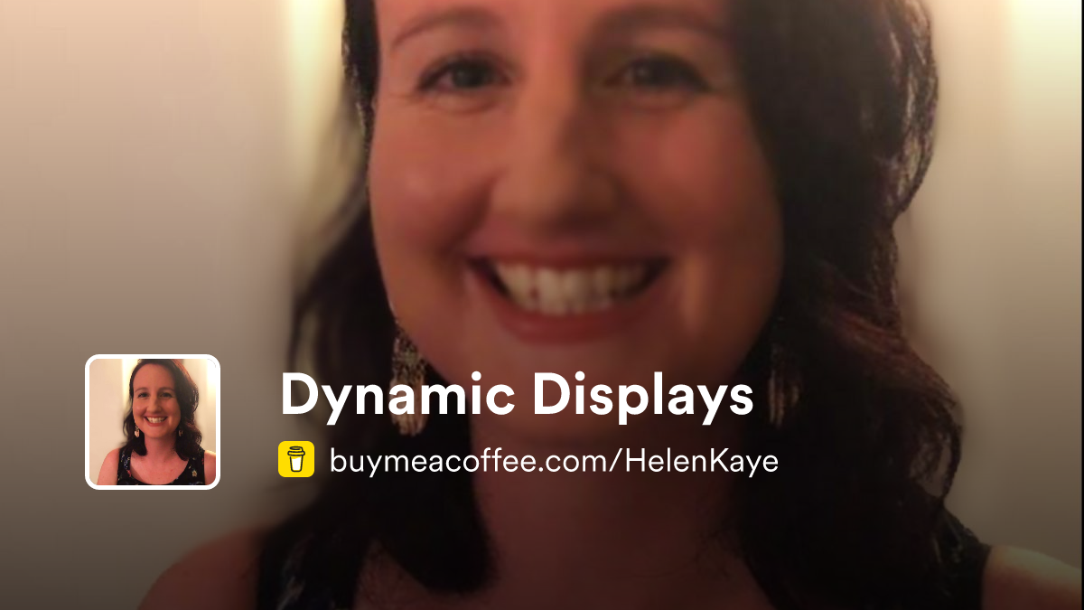Dynamic Displays - Buymeacoffee