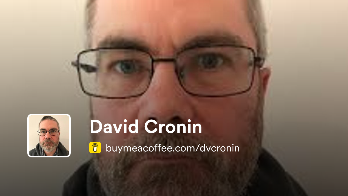 David Cronin - Buymeacoffee