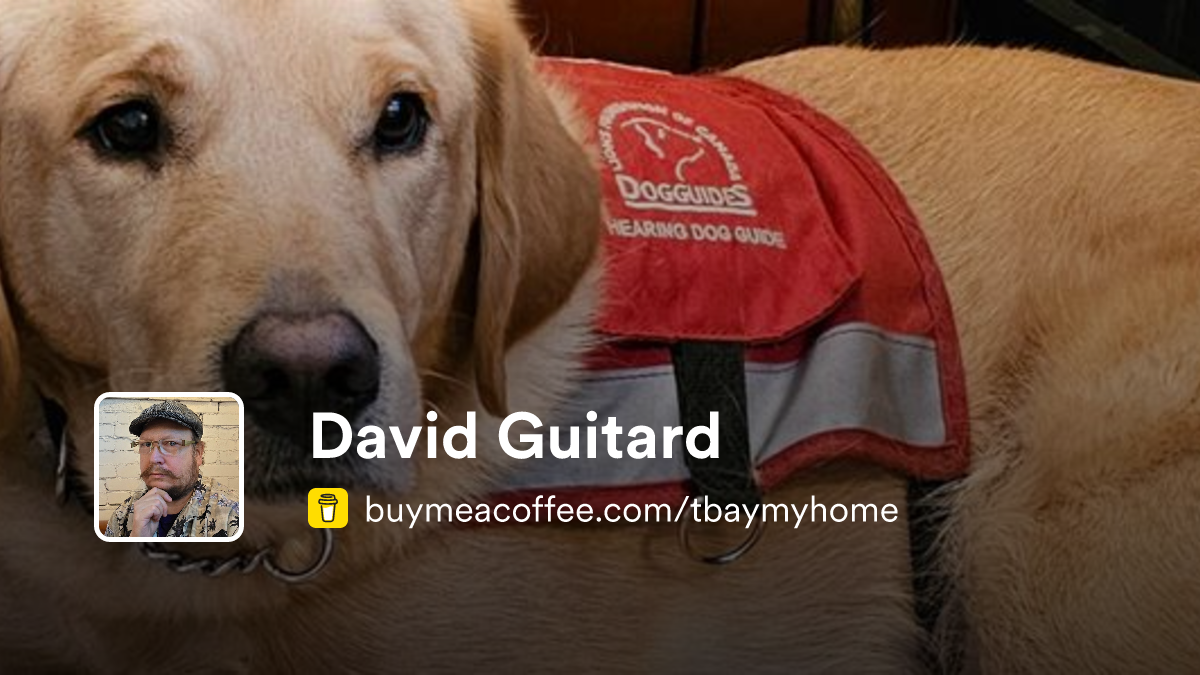 David Guitard is ASSISTANCE DOG - Buymeacoffee