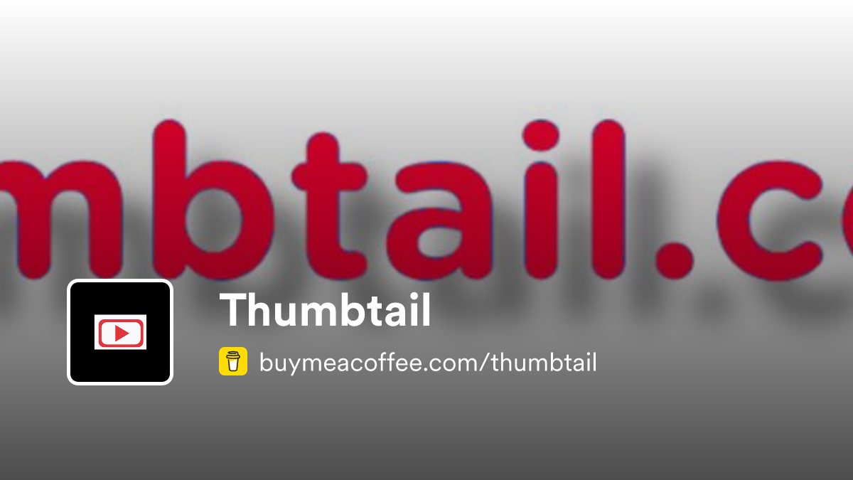 Thumbtail - Buymeacoffee