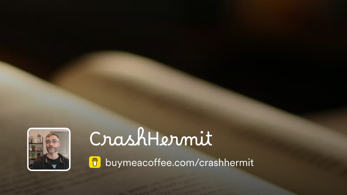 CrashHermit is doing study streams and creating educational material. - Buymeacoffee