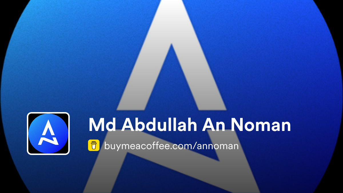 Md Abdullah An Noman - Buymeacoffee