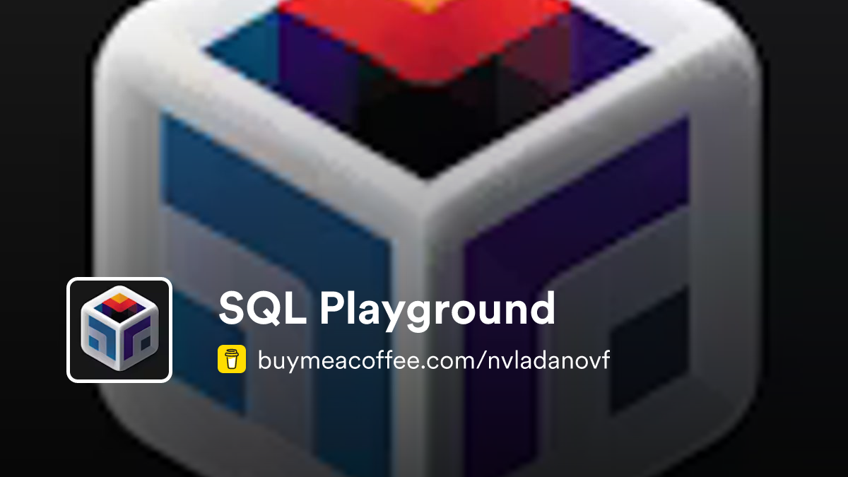 SQL Playground - Buymeacoffee