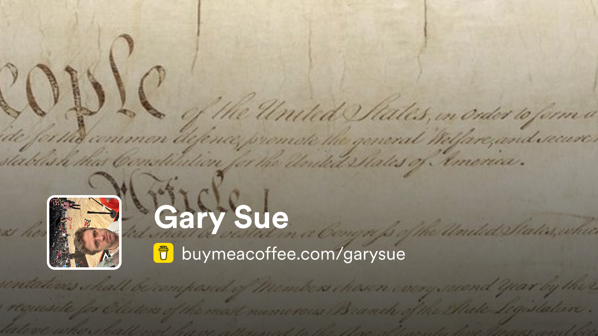 Gary Sue - Buymeacoffee