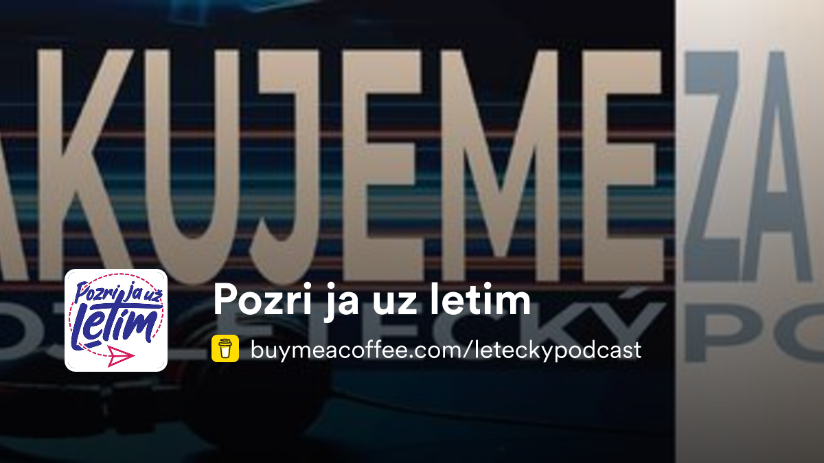 Pozri ja uz letim - Buymeacoffee