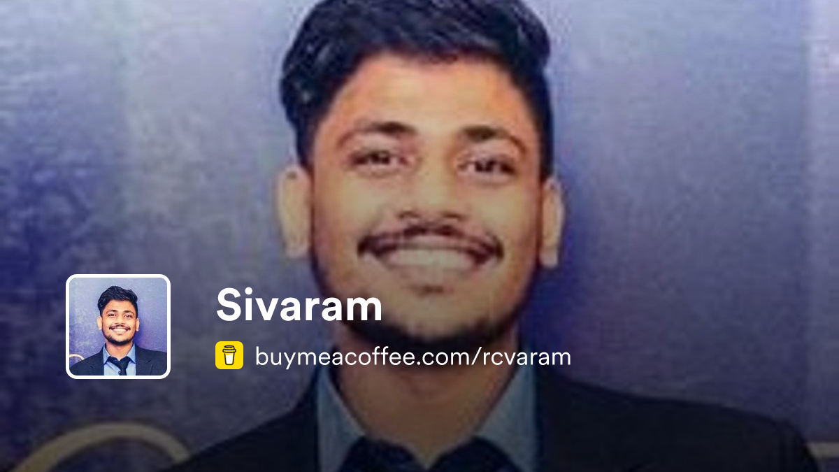 Sivaram - Buymeacoffee