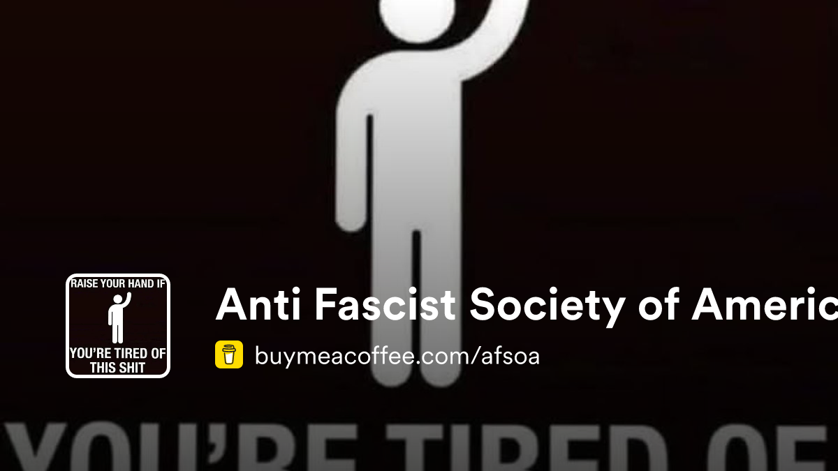 Anti Fascist Society of America - Buymeacoffee