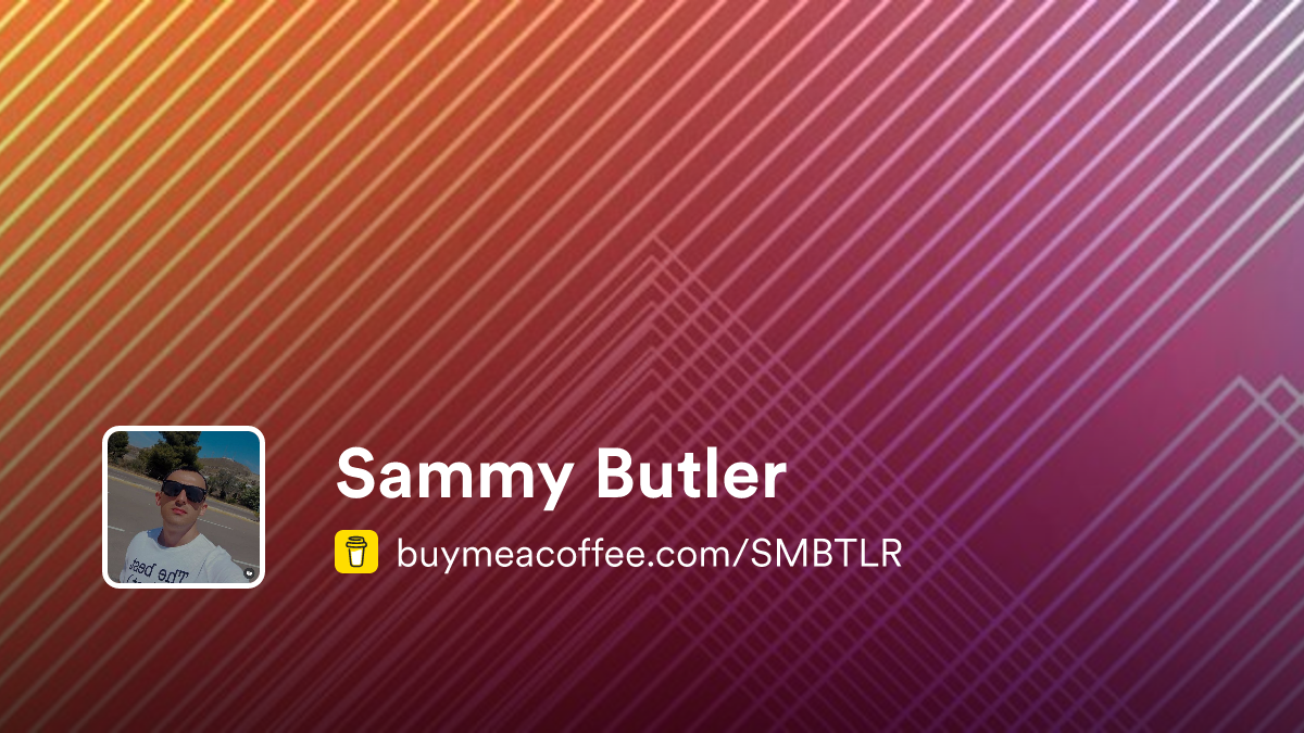 Sammy Butler - Buymeacoffee