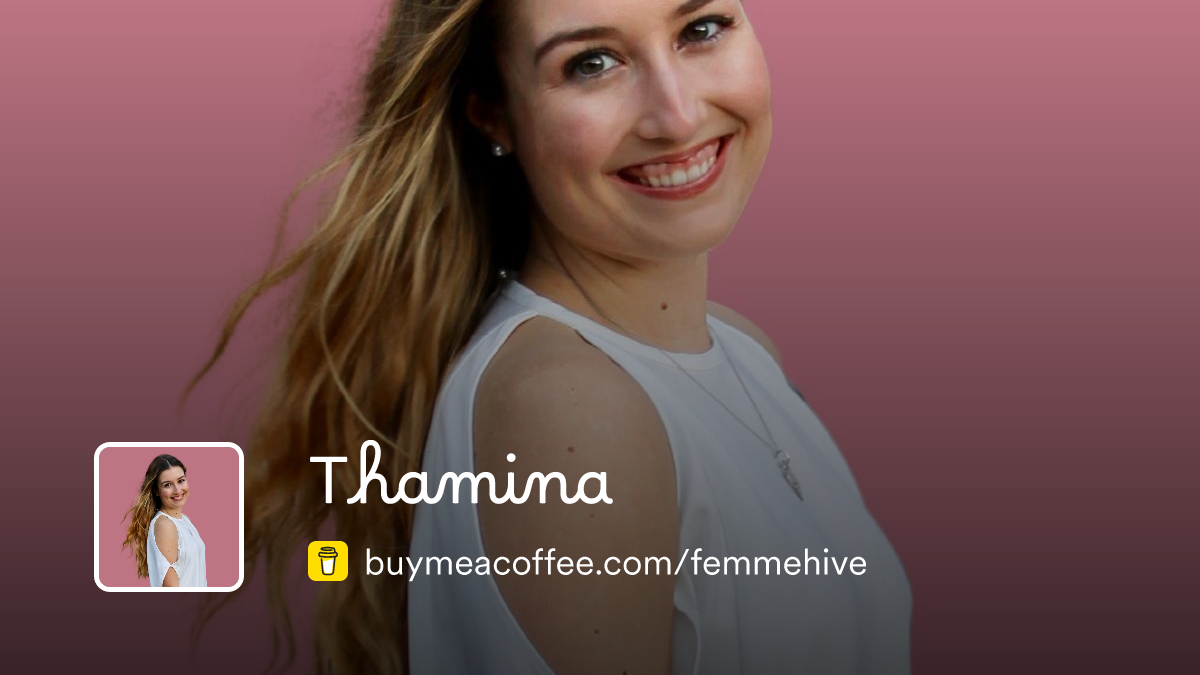Thamina is helping young ambitious womxn to be successful & happy in ...