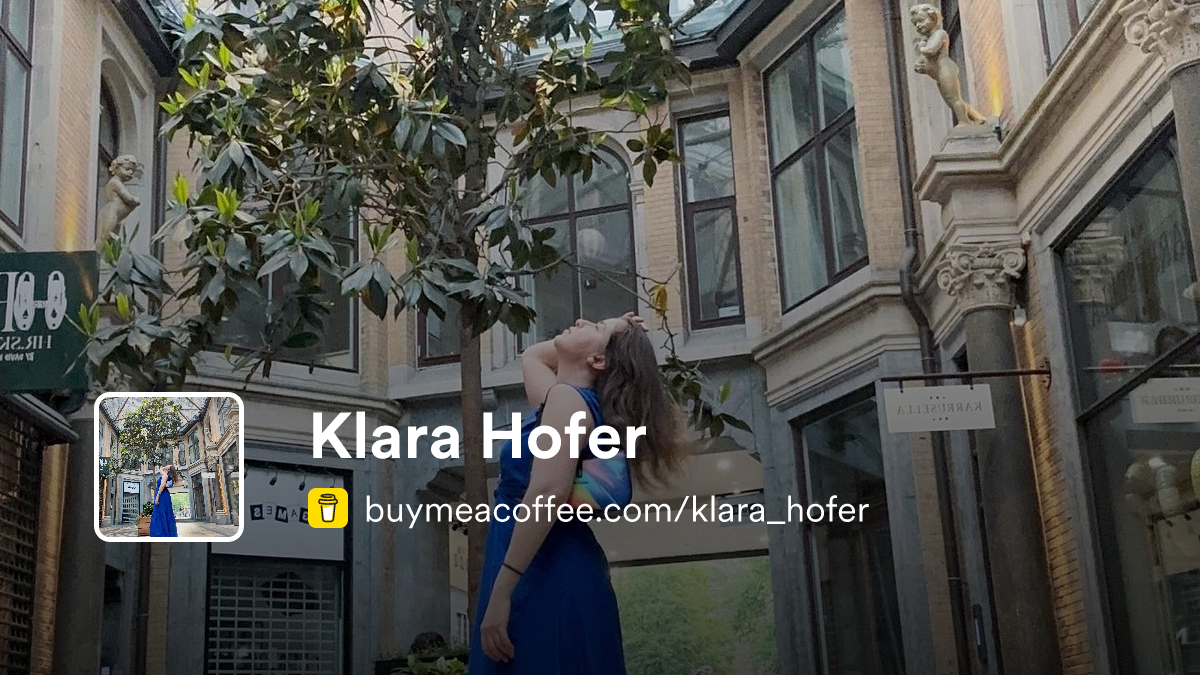 Klara Hofer - Buymeacoffee