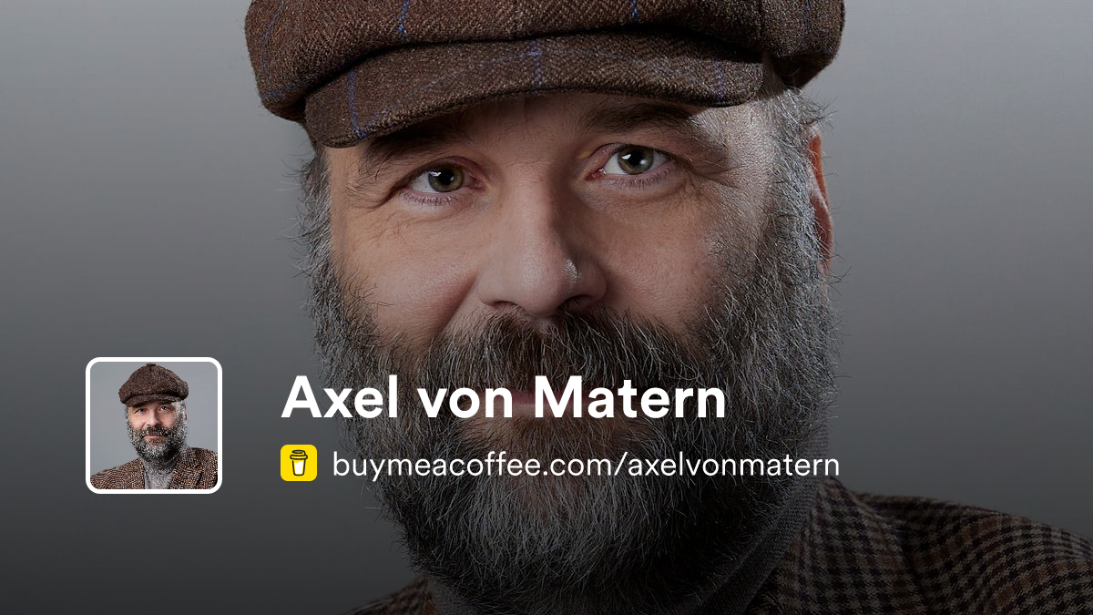 Axel von Matern - Buymeacoffee