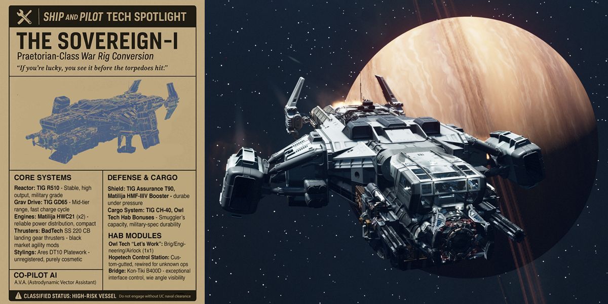 The Sovereign-I Praetorian Class War Rig — Ship and Pilot - Buymeacoffee
