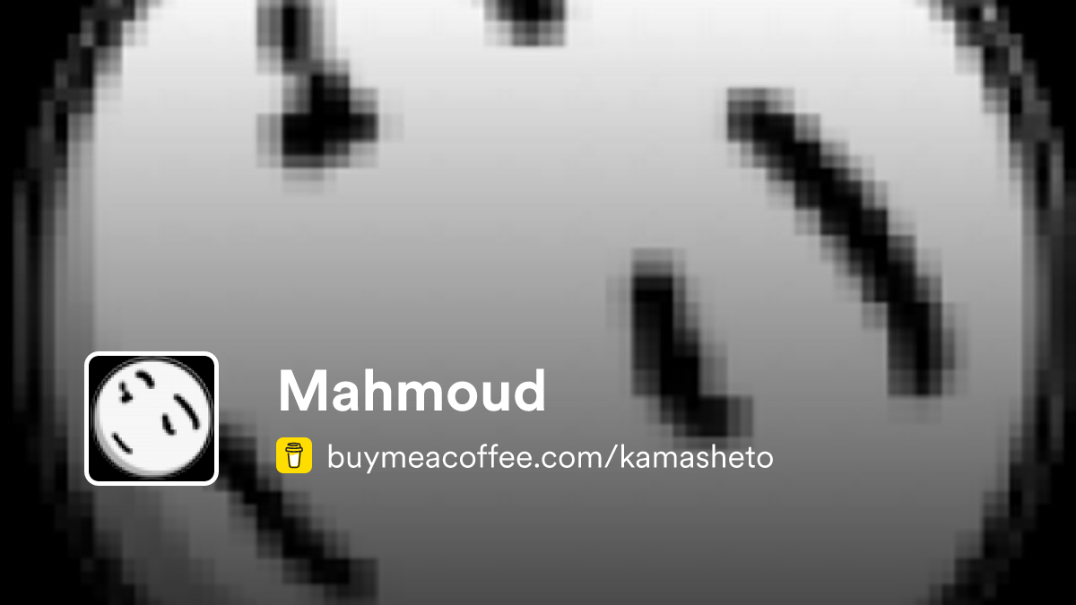 Mahmoud - Buymeacoffee