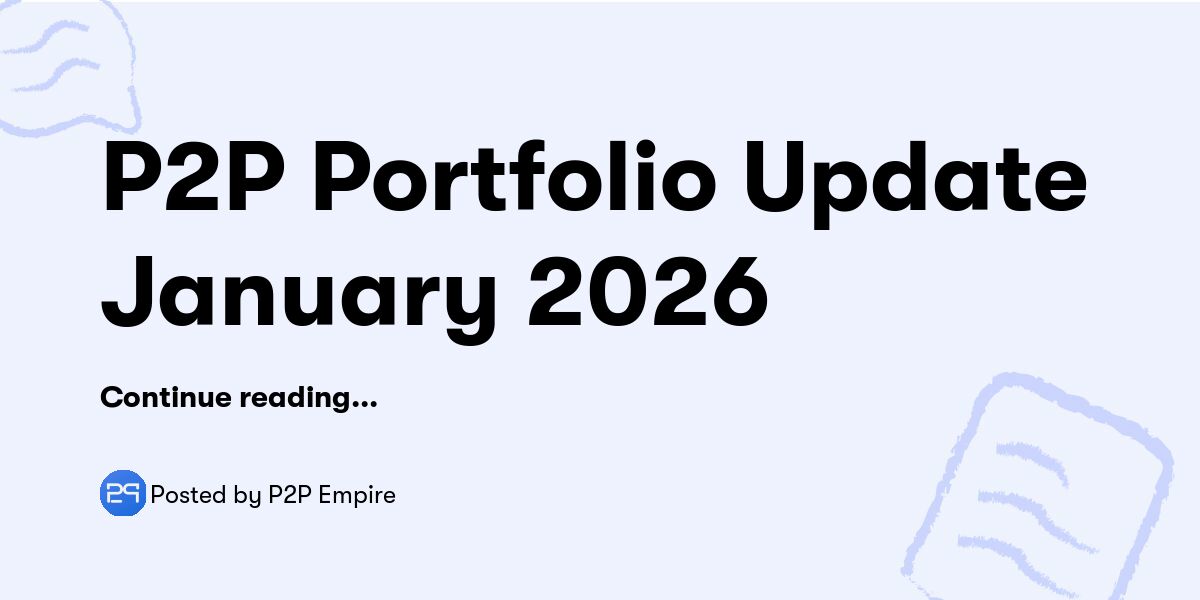 P2P Portfolio Update January 2026 — P2P Empire - Buymeacoffee