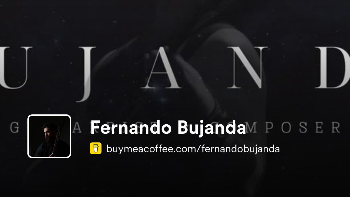 Fernando Bujanda - Buymeacoffee