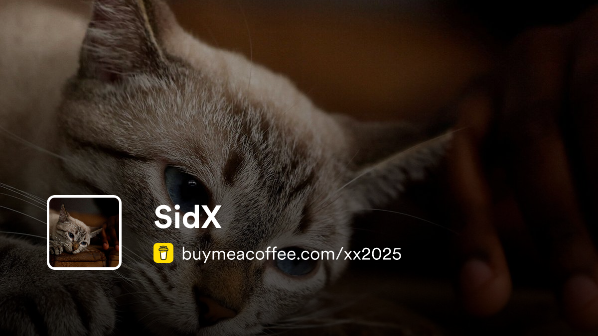 SidX - Buymeacoffee