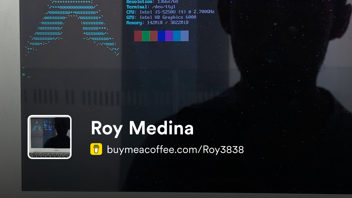 Roy Medina - Buymeacoffee