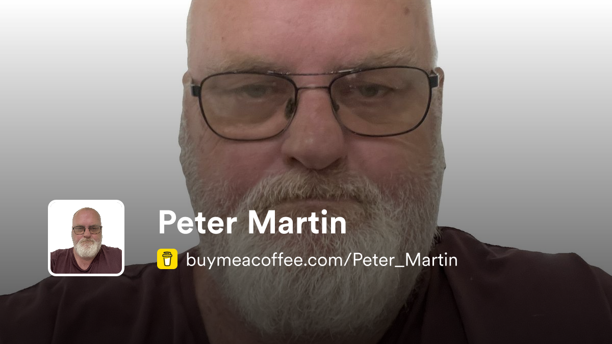 Peter Martin - Buymeacoffee
