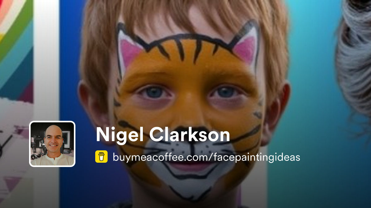 Nigel Clarkson is Creating Face Painting Ideas everyday! - Buymeacoffee