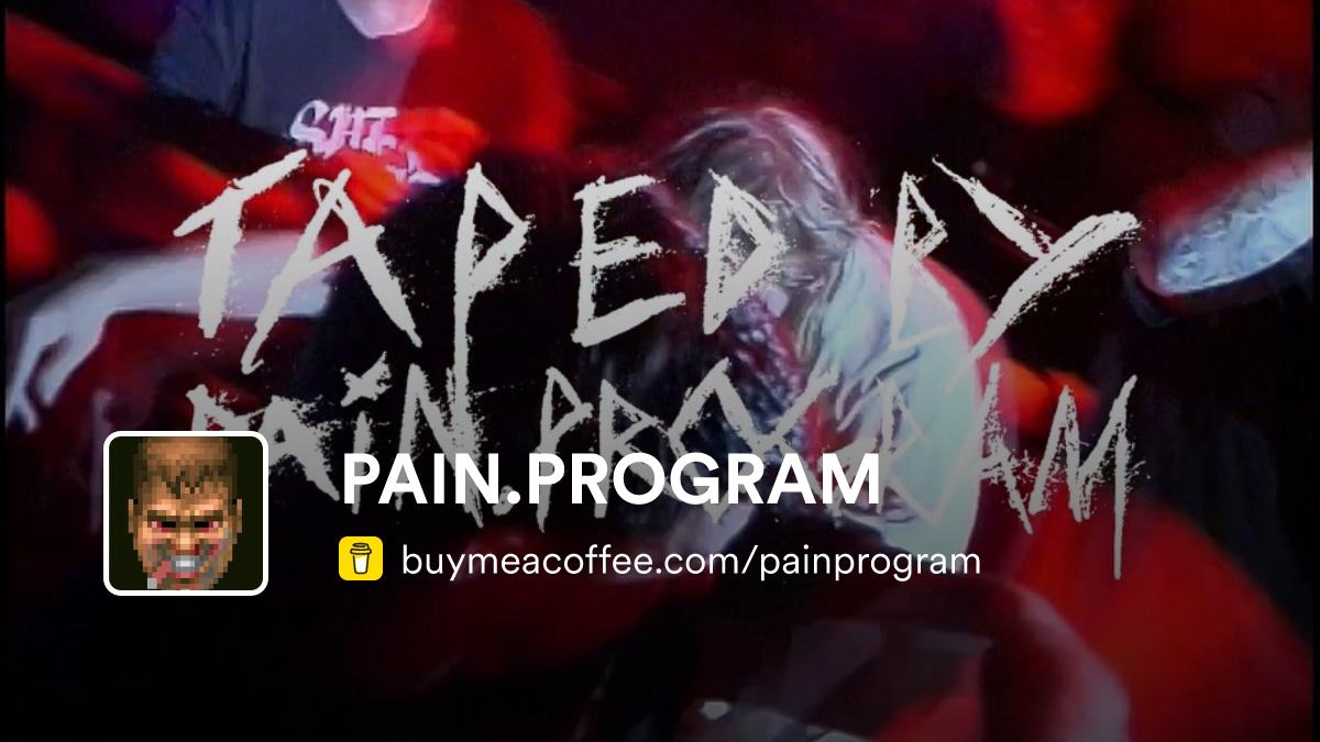 PAIN.PROGRAM is live music archival - Buymeacoffee
