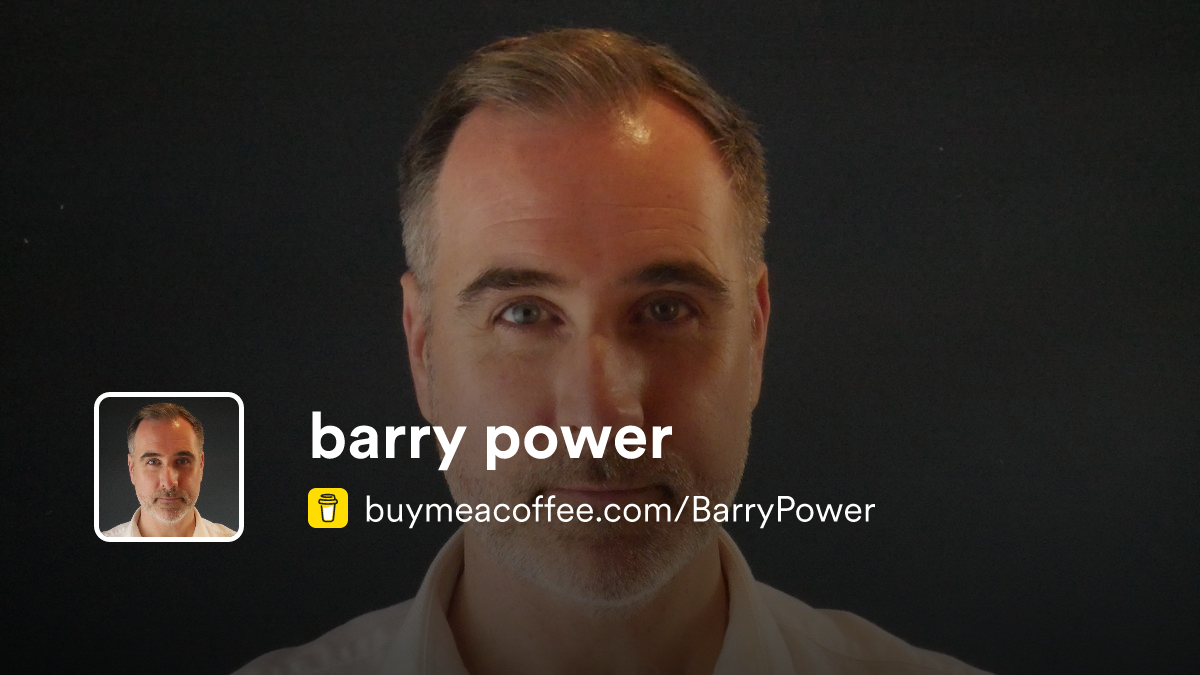 Membership | barry power - Buymeacoffee