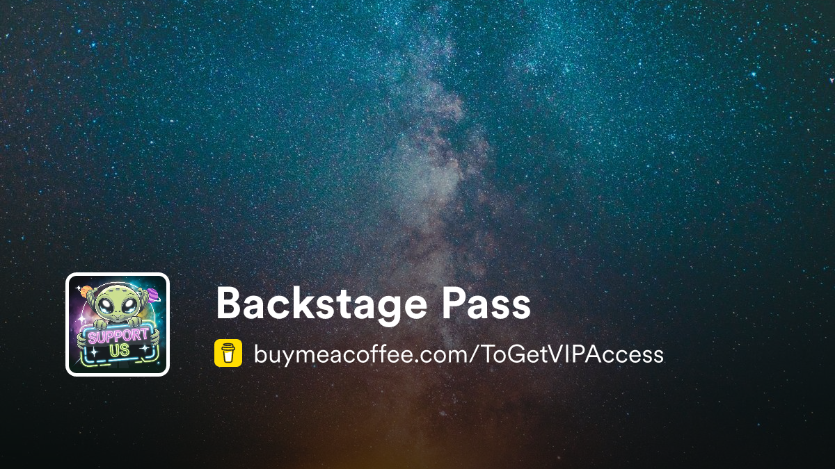 Backstage Pass - Buymeacoffee
