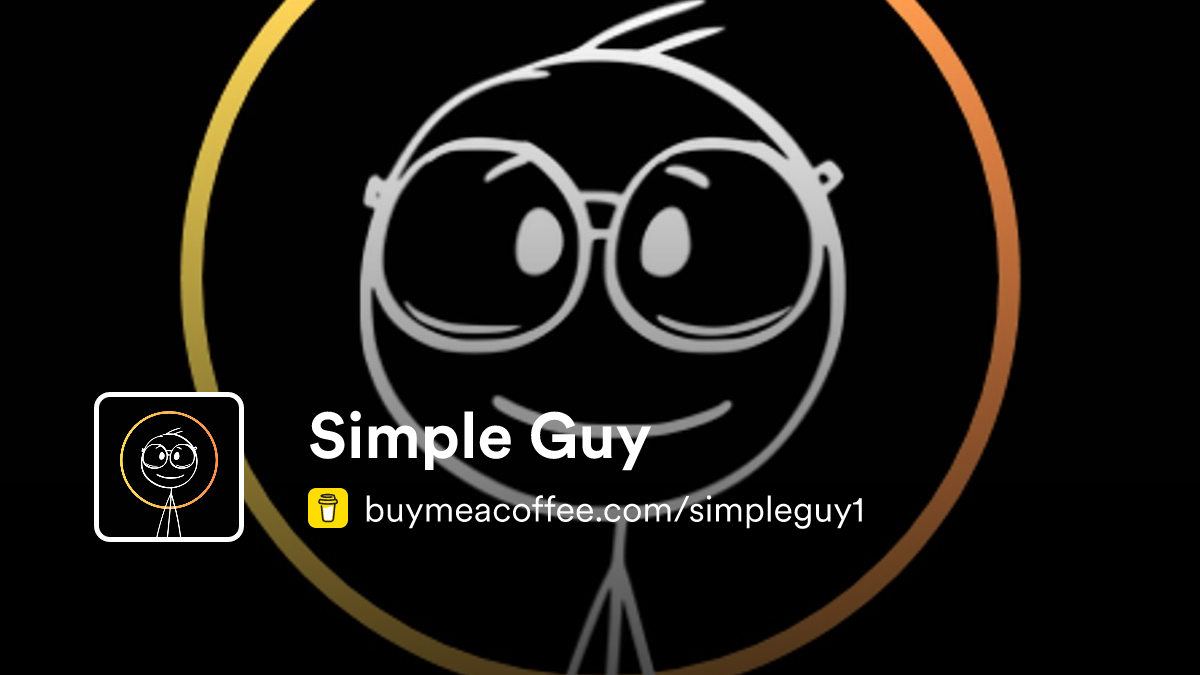 Simple Guy - Buymeacoffee