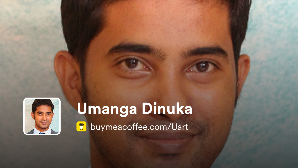 Umanga Dinuka - Buymeacoffee