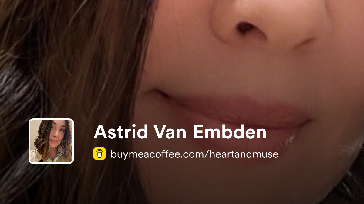 Astrid Van Embden is I write - Buymeacoffee