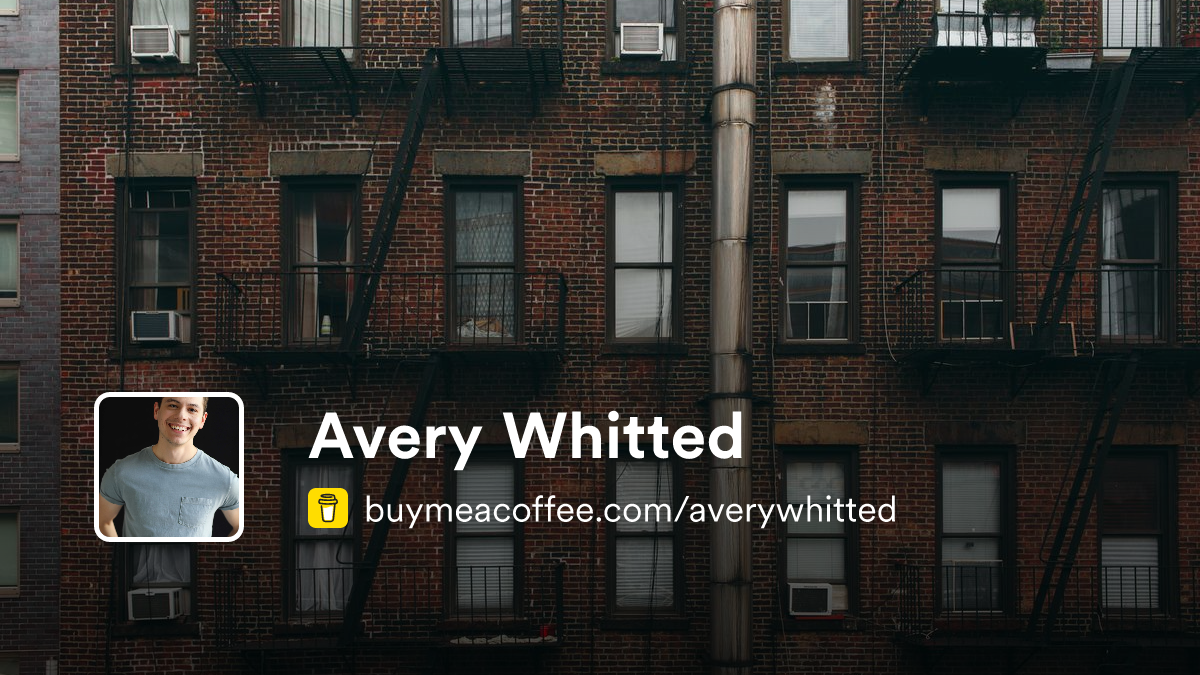 Avery Whitted is an Actor and 3D Blender artist - Buymeacoffee