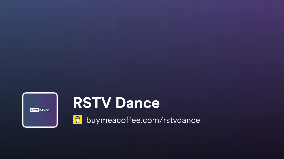 RSTV Dance - Buymeacoffee