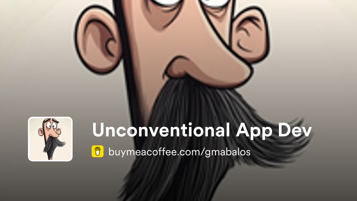 Unconventional App Dev is unconventional app dev - Buymeacoffee