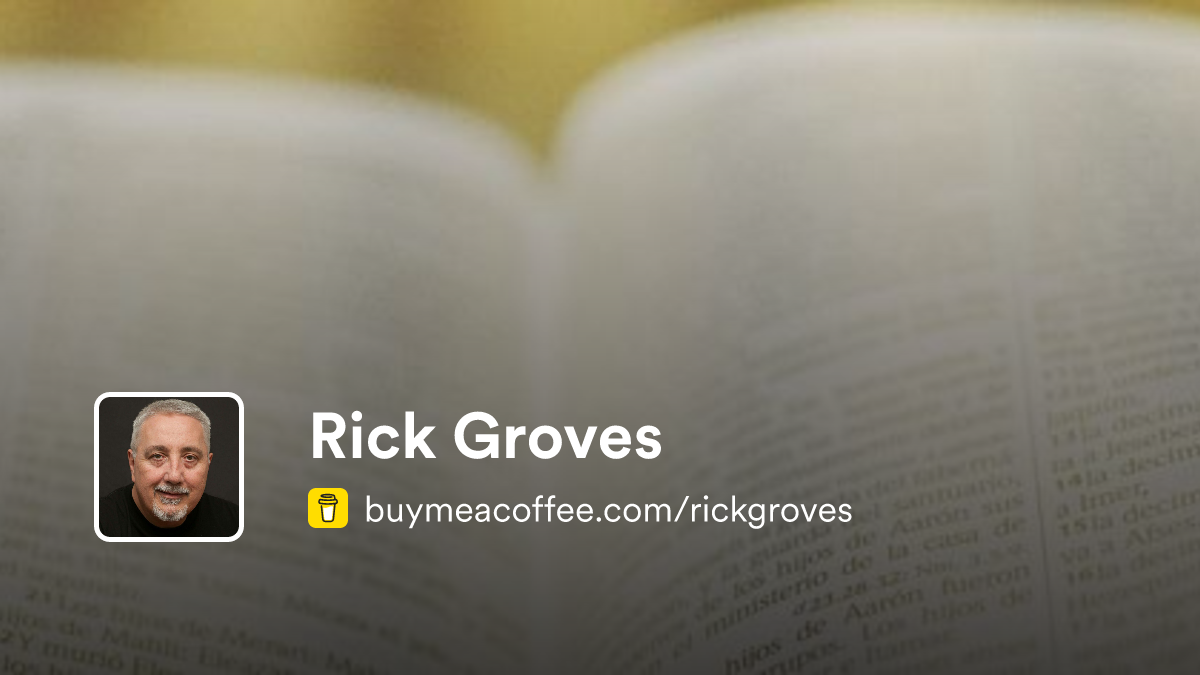 Rick Groves - Buymeacoffee
