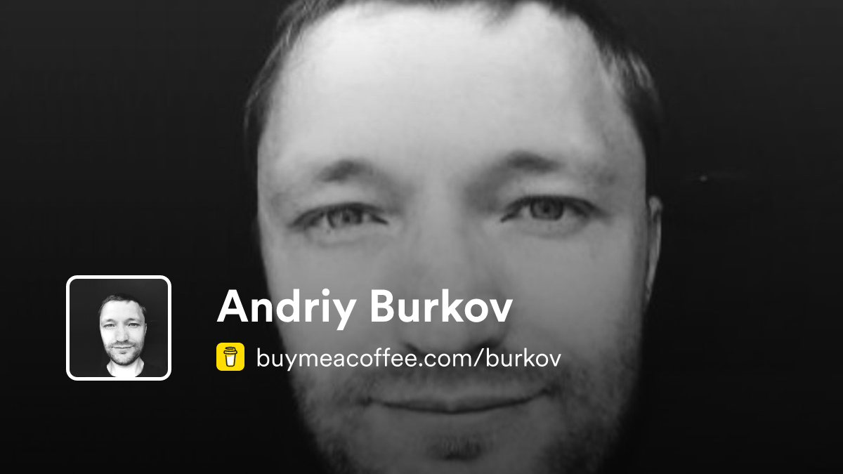 Andriy Burkov is The Hundred-Page Books - Buymeacoffee