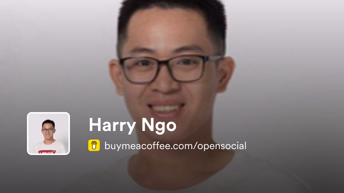 Harry Ngo - Buymeacoffee