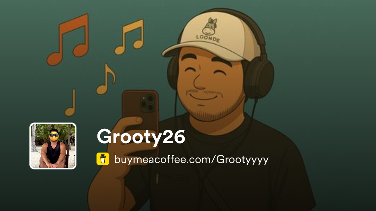 Grooty26 is Song Covers - Buymeacoffee