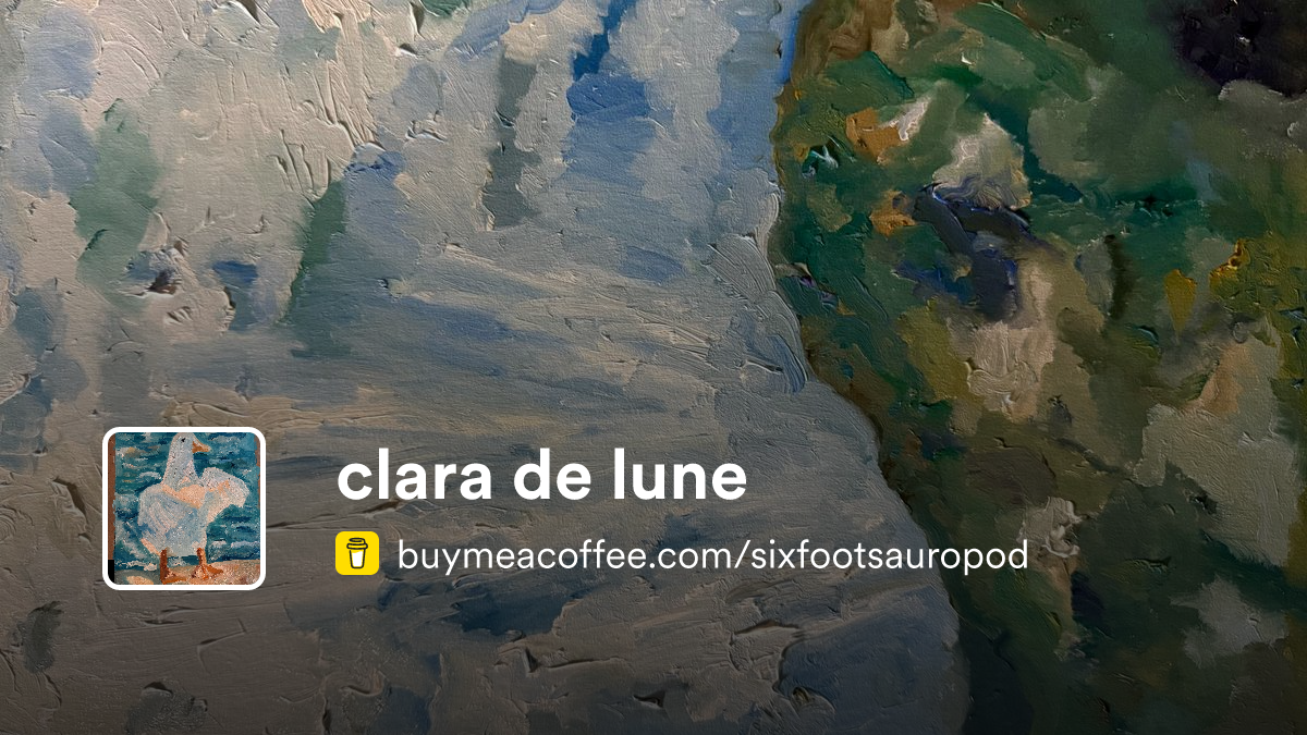 clara de lune is oil paintings 🖼️ - Buymeacoffee