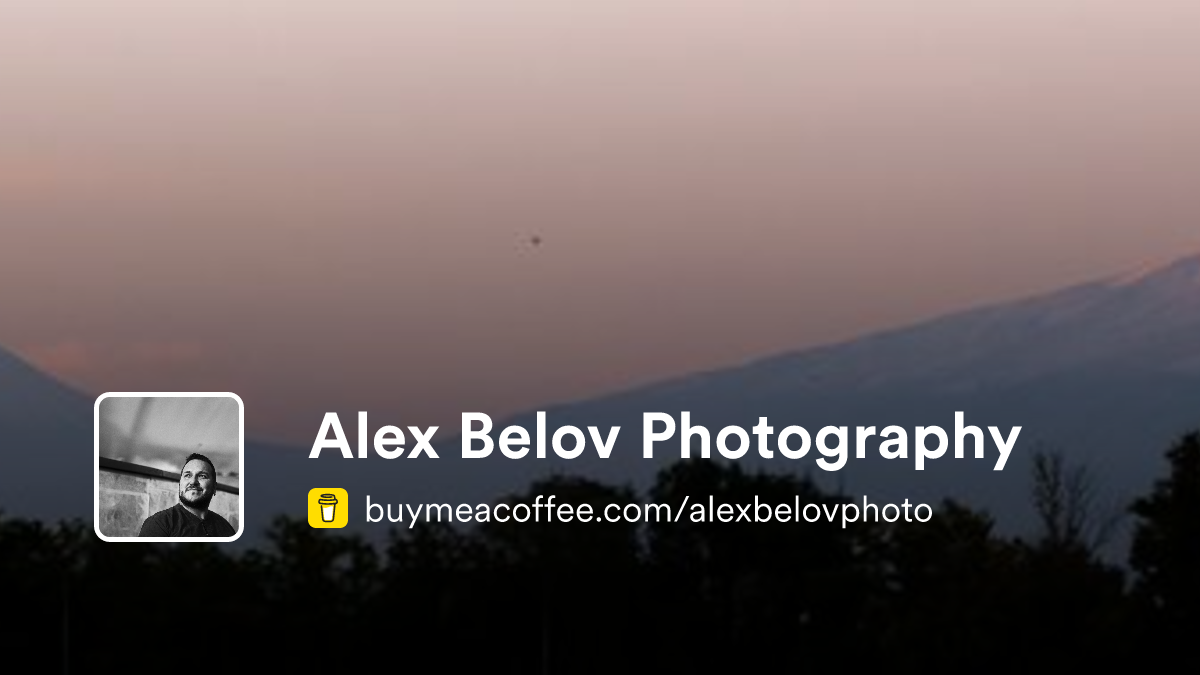Alex Belov Photography - Buymeacoffee