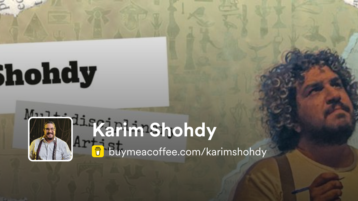 Karim Shohdy is Making things that help us understand each other a ...