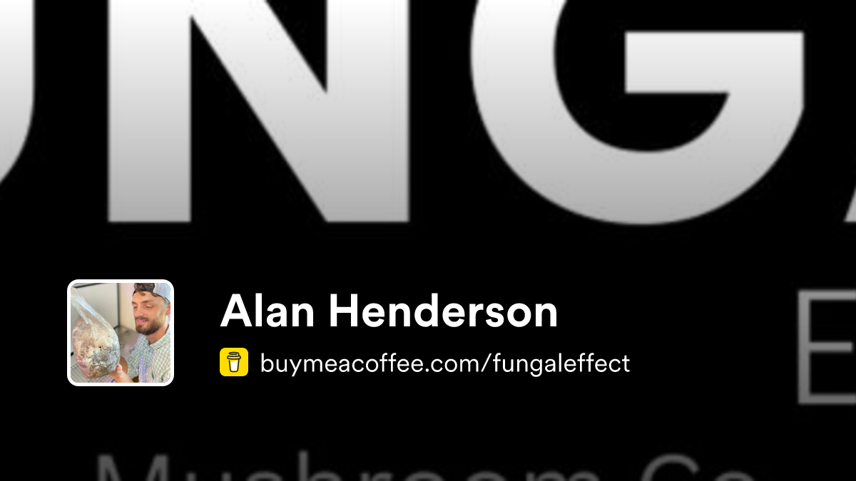 Alan Henderson is Reclaiming 1 MILLION cups of coffee waste for mushroom cultivation - Buymeacoffee