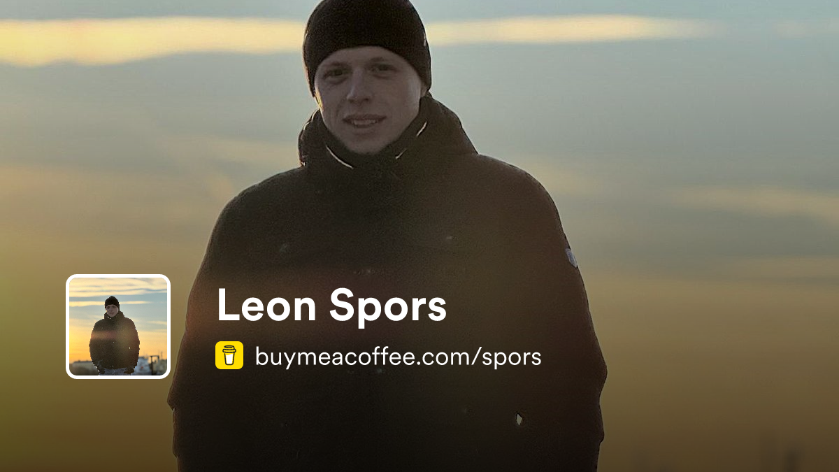 Leon Spors - Buymeacoffee