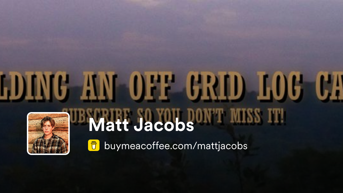 Matt Jacobs - Buymeacoffee