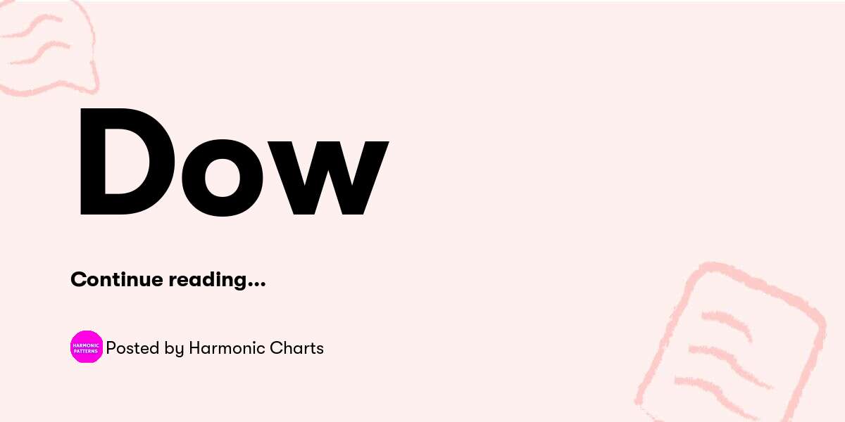 Dow — Harmonic Charts - Buymeacoffee